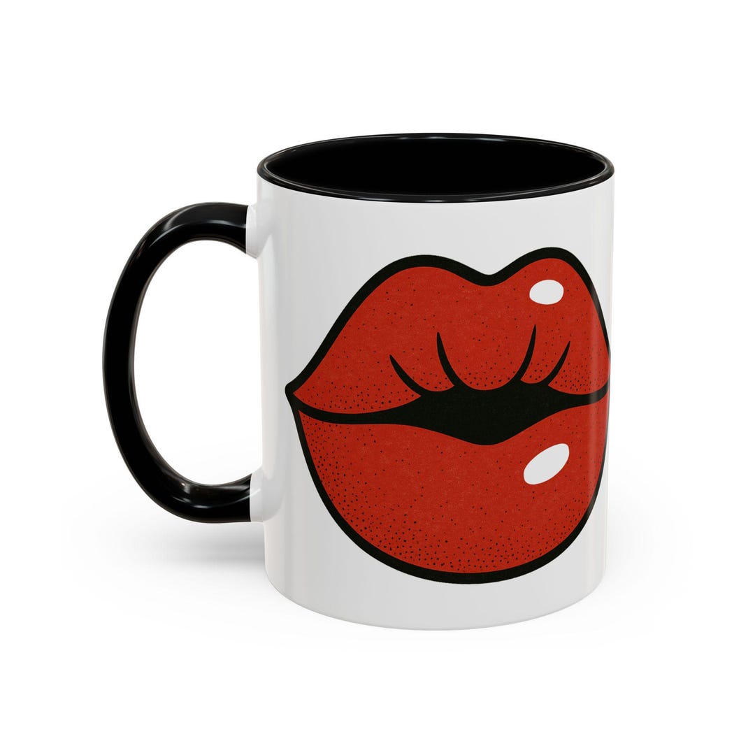 Mug, Romantic Lips Coffee Cup, Love Kiss Gift, Lip Print Tea Mug ...