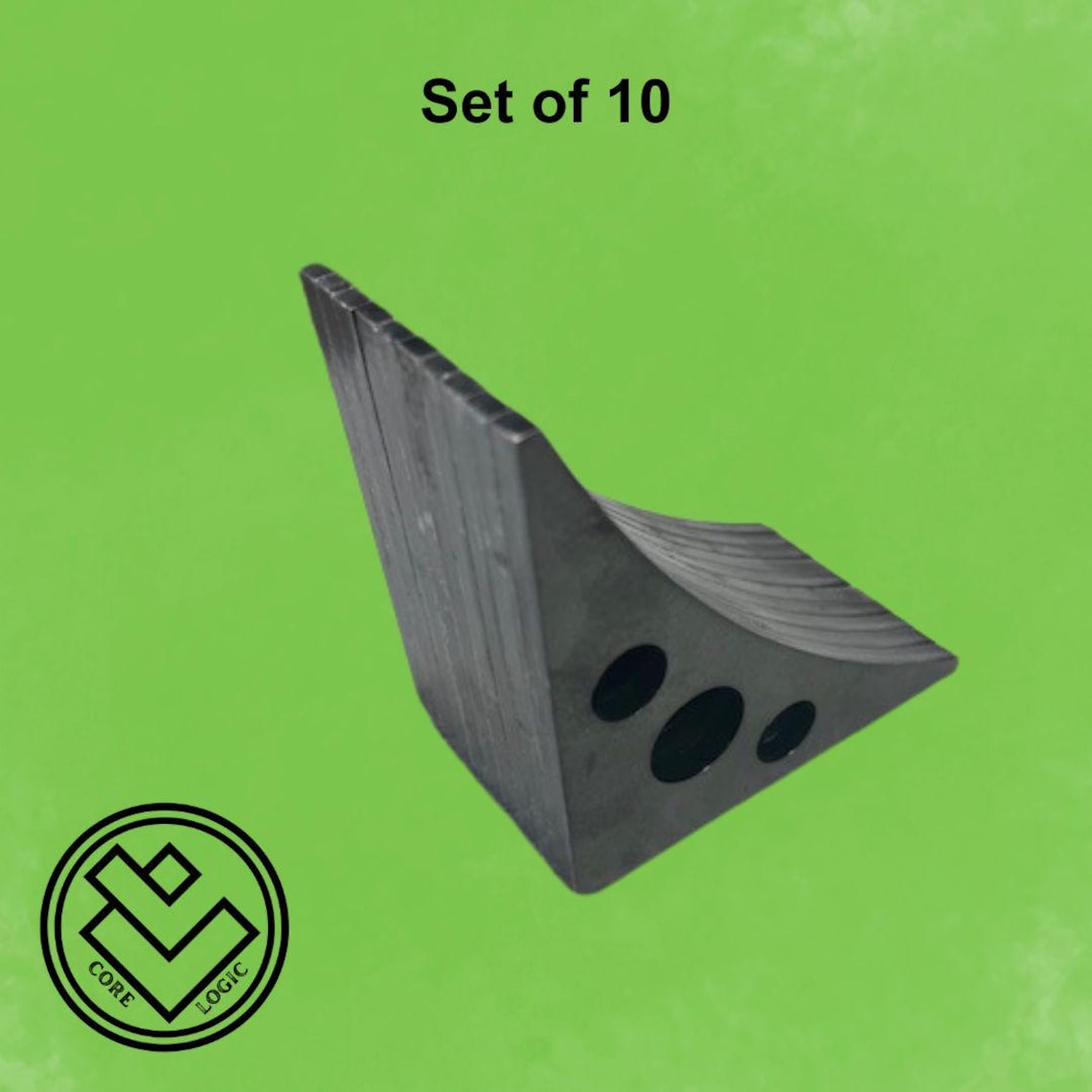 Roll Cage Gusset 3”x3"x 3/16”, Set of (10), Cold Rolled, Steel, Hot Rod ...