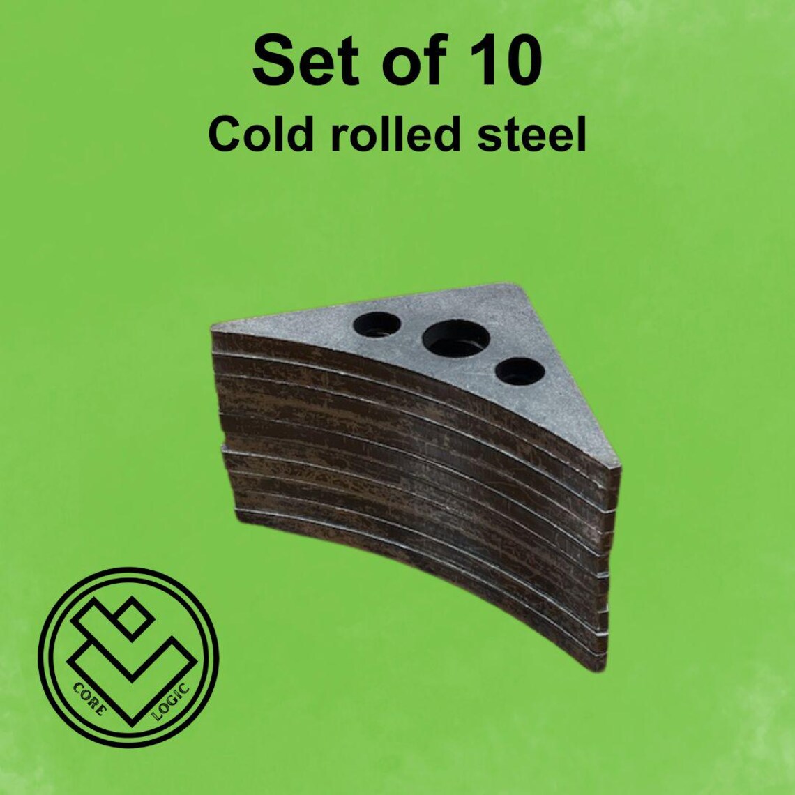 Roll Cage Gusset 3”x3"x 3/16”, Set of (10), Cold Rolled, Steel, Hot Rod ...