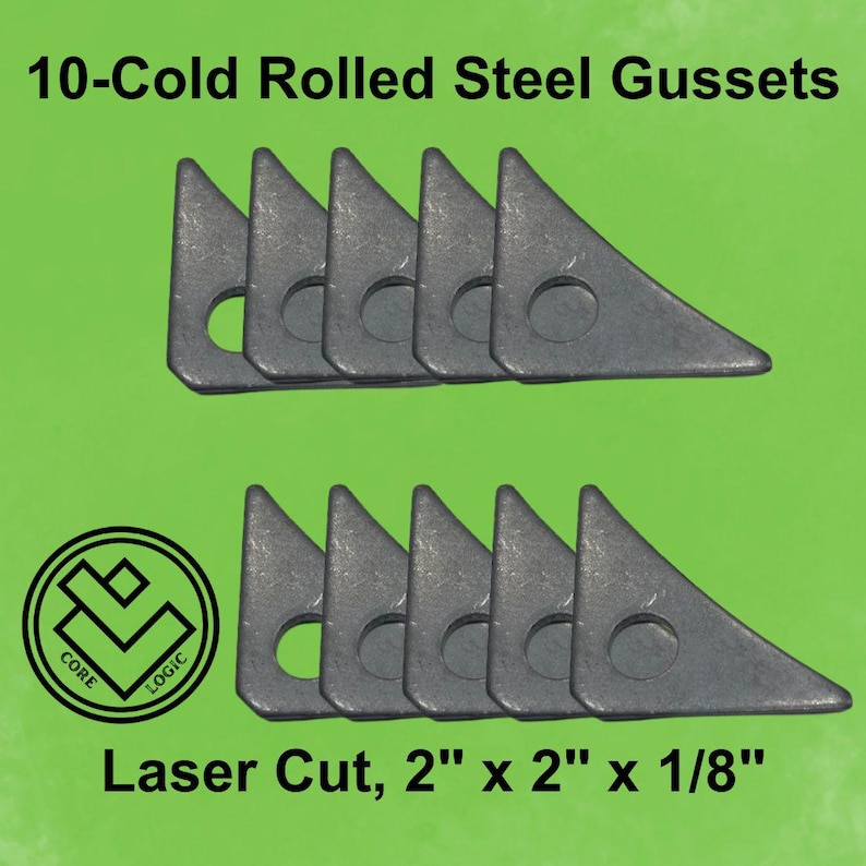Roll Cage Gusset and Weld Tab Kit, 50 Pieces, Cold Rolled, Laser Cut ...