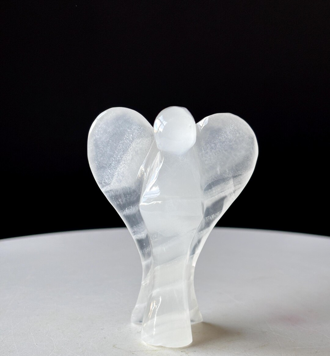 Hand Carved White Onyx Praying Angel: Mexican Home Decor - Etsy