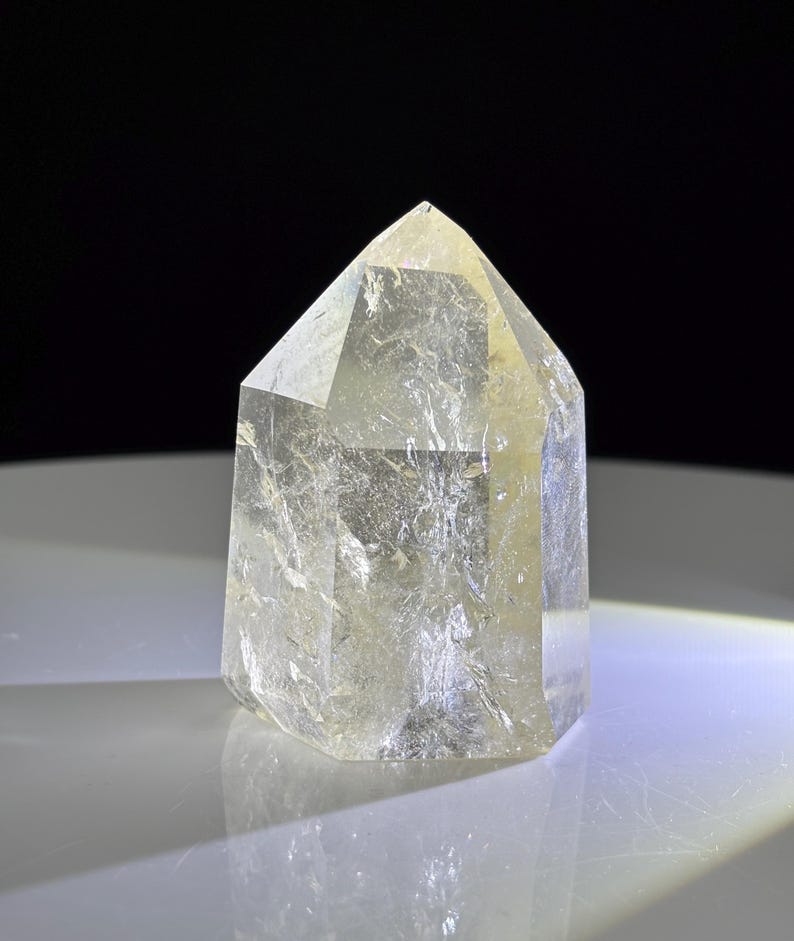 Natural Citrine Crystal Tower Point: High Clarity, Goiás Brazil, Home ...
