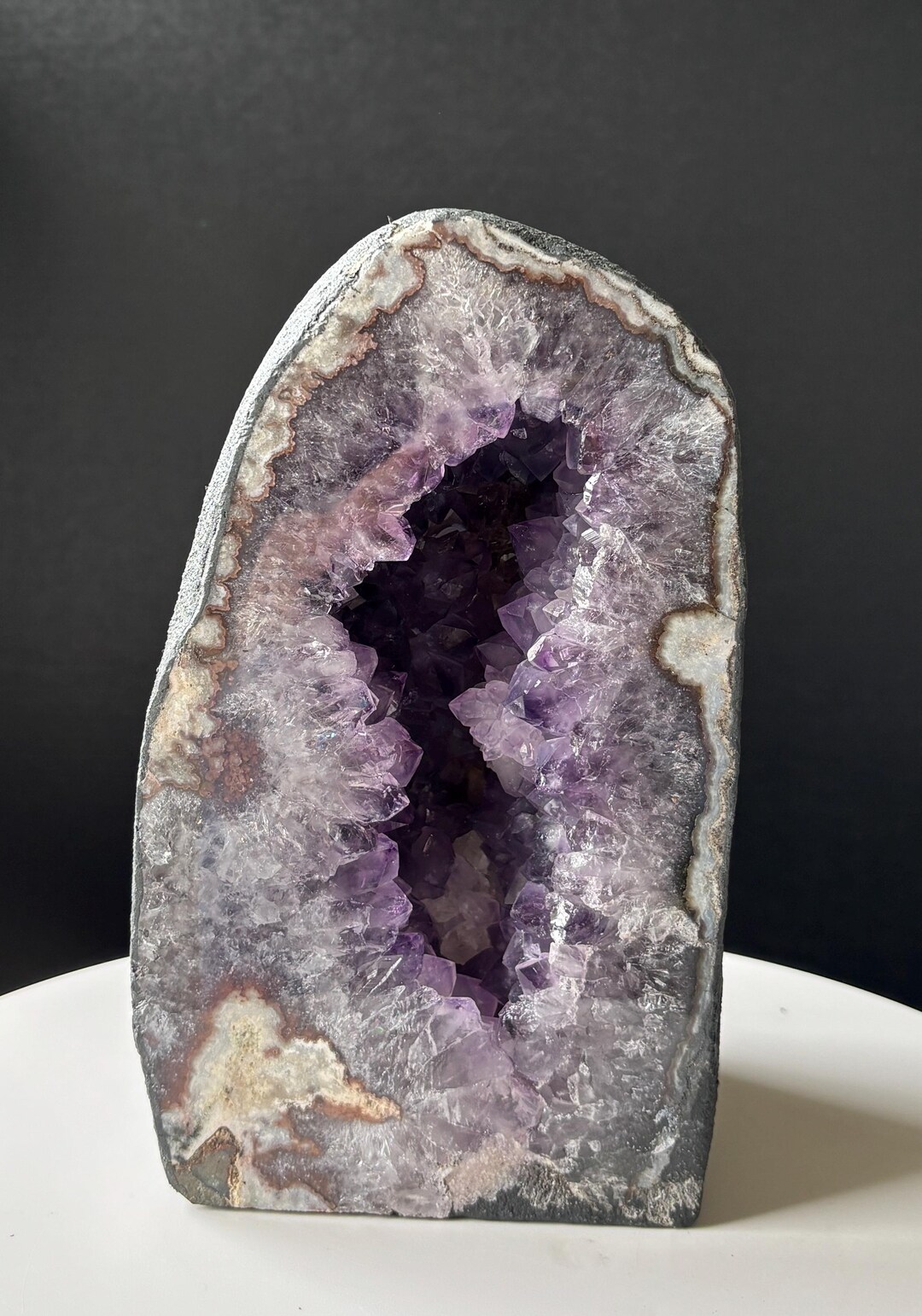 XXL Brazilian Amethyst Quartz Cathedral: Purple Druzy Geode Cave - Etsy
