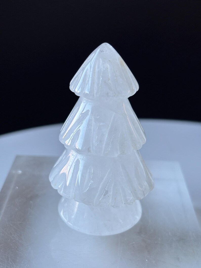 Hand Carved Crystal Christmas Tree: Quartz, Jasper, Selenite and More ...