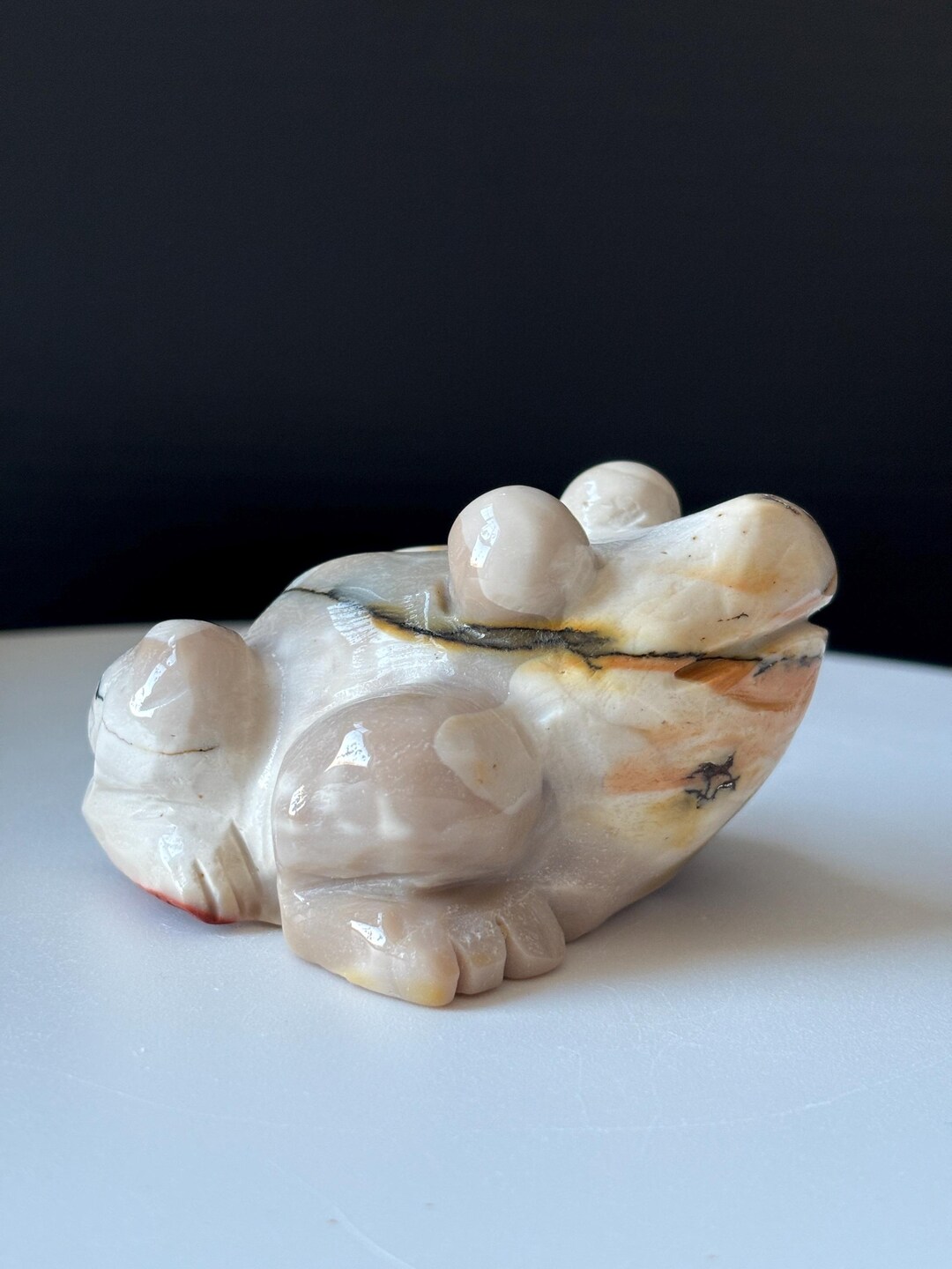Mookaite Jasper Frog Carving: Natural Crystal Sculpture - Etsy