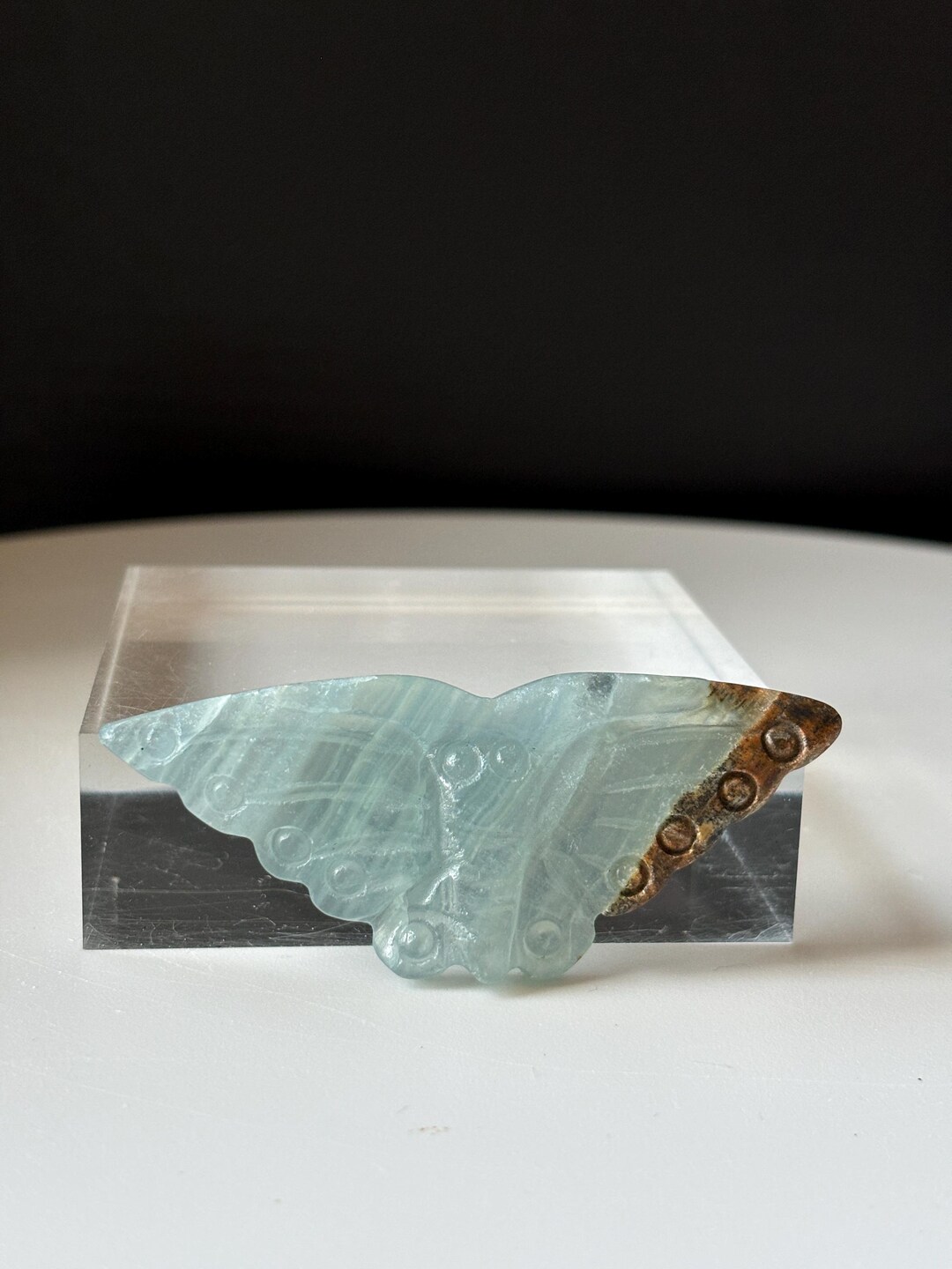 Caribbean Calcite Butterfly Crystal Carving, Natural Crystal Carving - Etsy