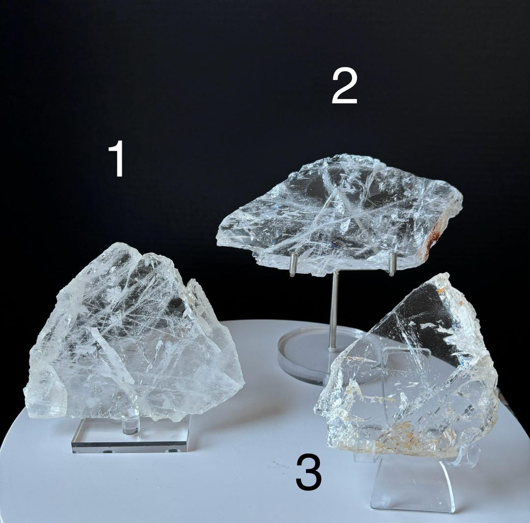 Raw Selenite Slab - Gypsum - Natural- Large - Rainbows - Etsy