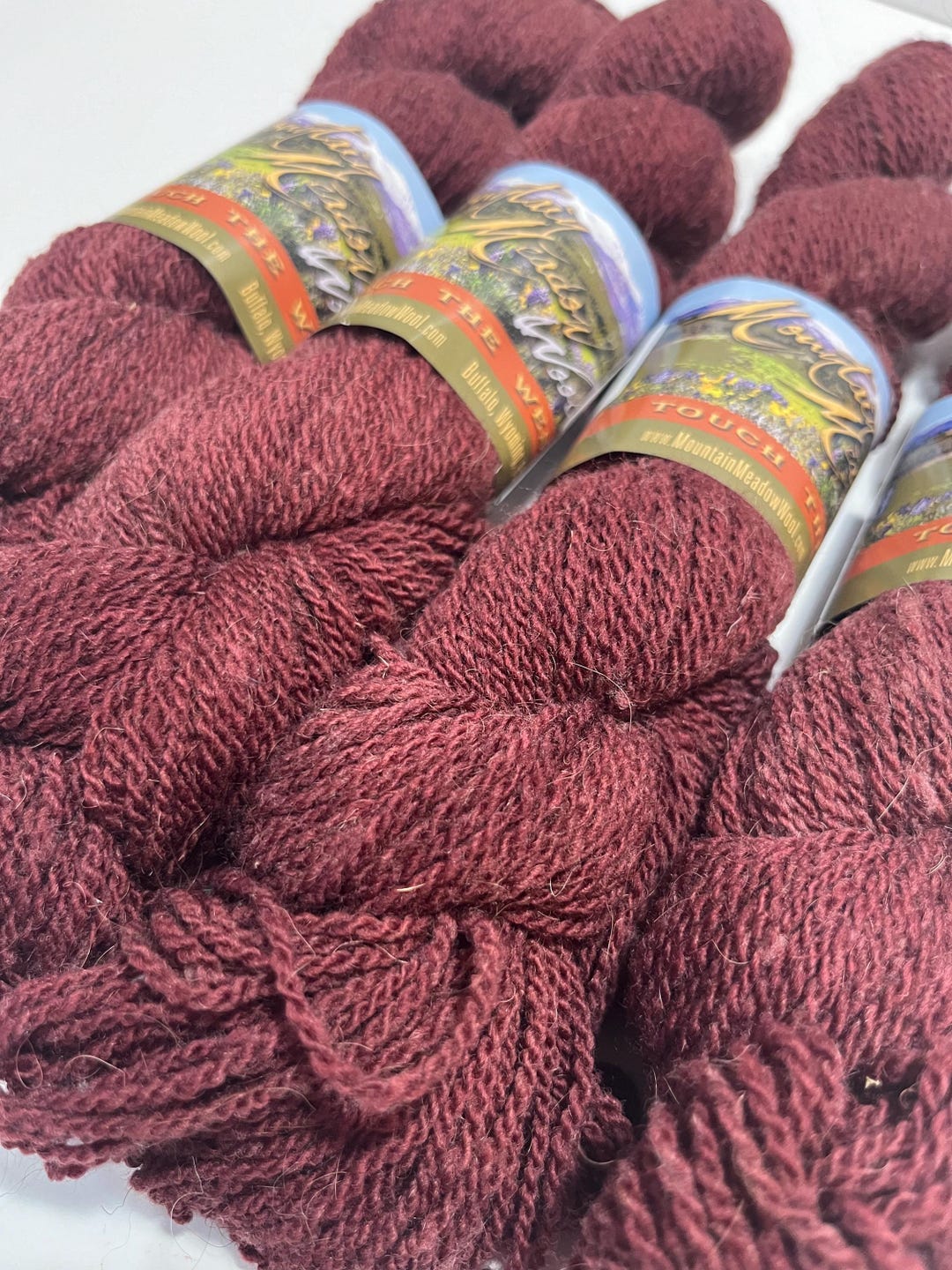 4 Skeins Merino-bison Blend Yarn in Brick - Etsy