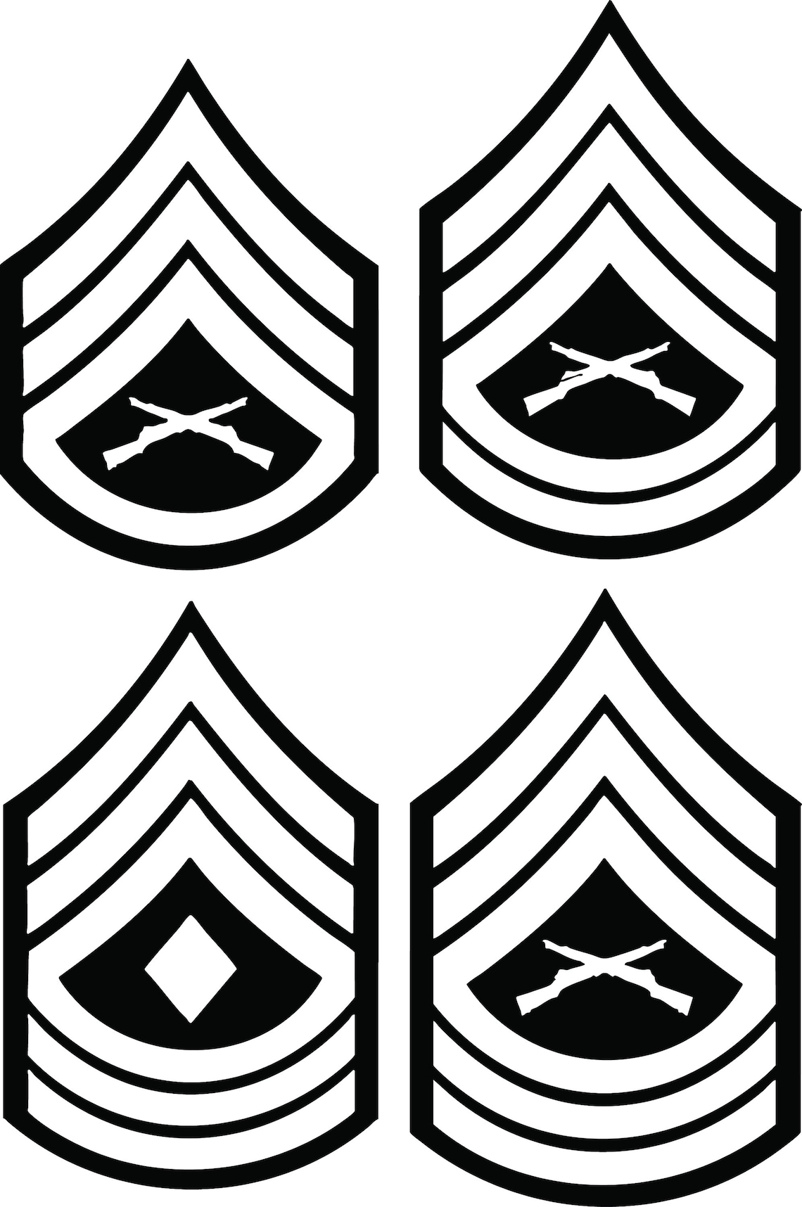 Marine Enlisted Rank SVG: USMC E6-E8 Digital Files (instant Download ...