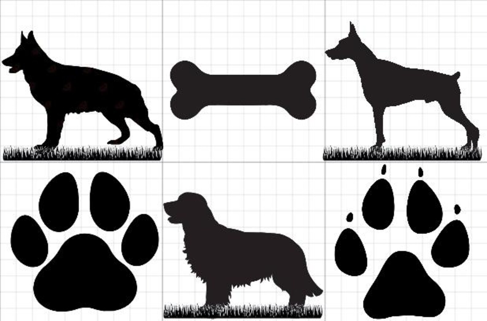 Dog Bundle SVG Files Digital Cutting Files Download - Etsy