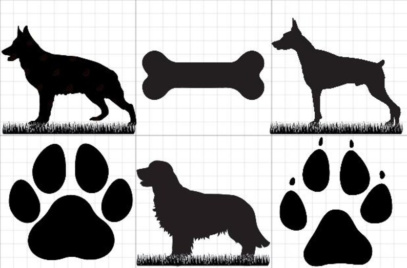 Dog Bundle SVG Files Digital Cutting Files Download - Etsy