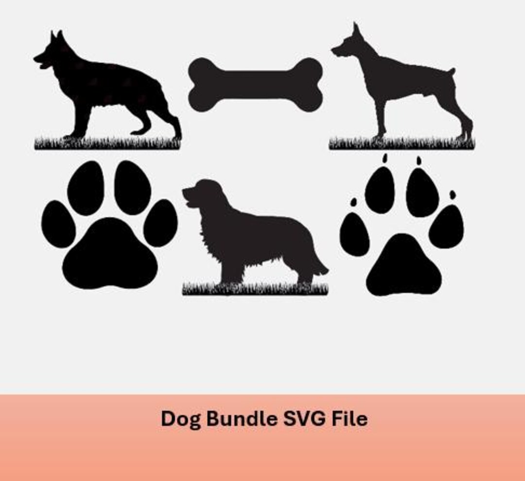 Dog Bundle SVG Files Digital Cutting Files Download - Etsy