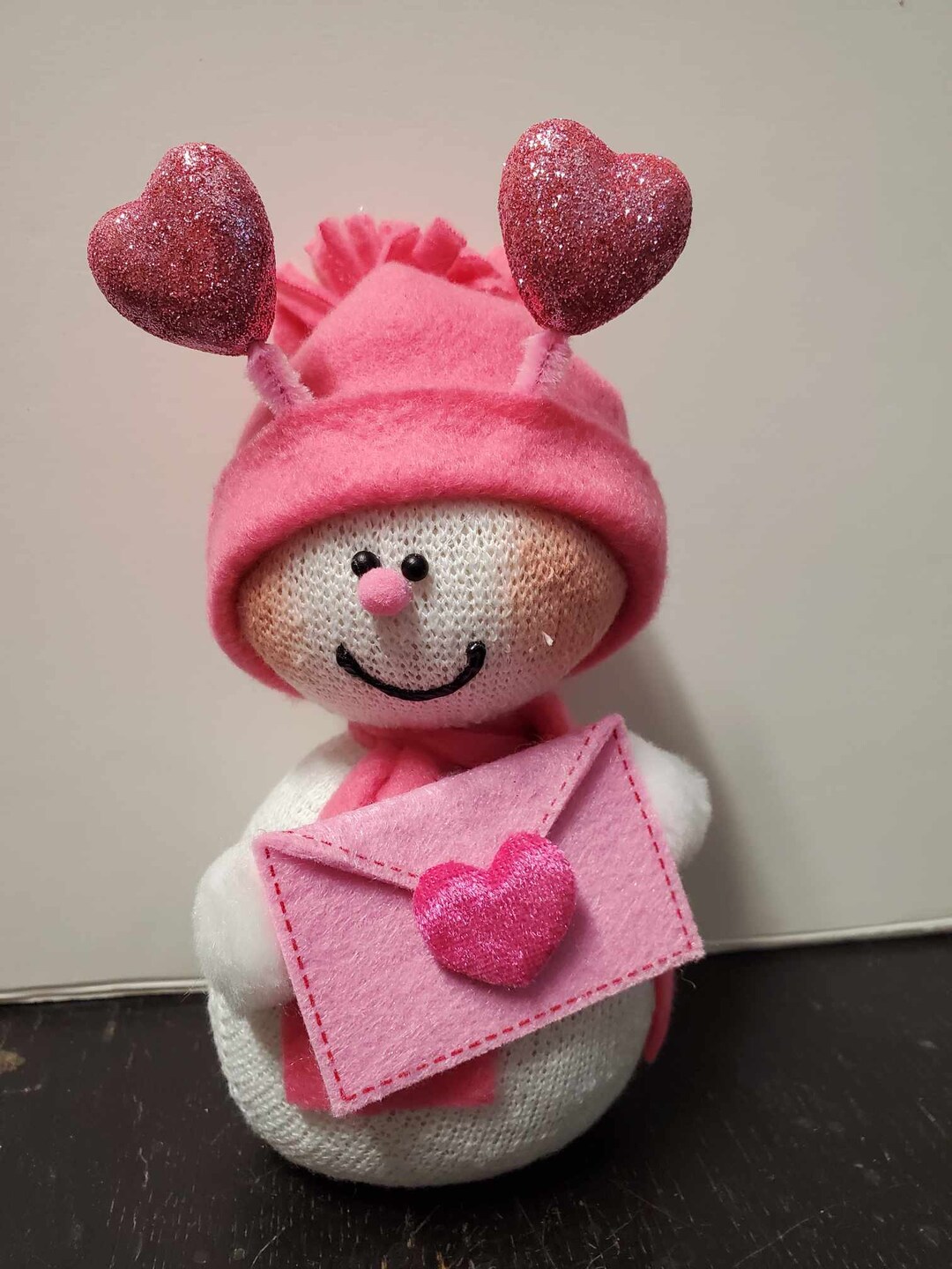 Love Bug Valentine Snowman Pink Letter - Etsy