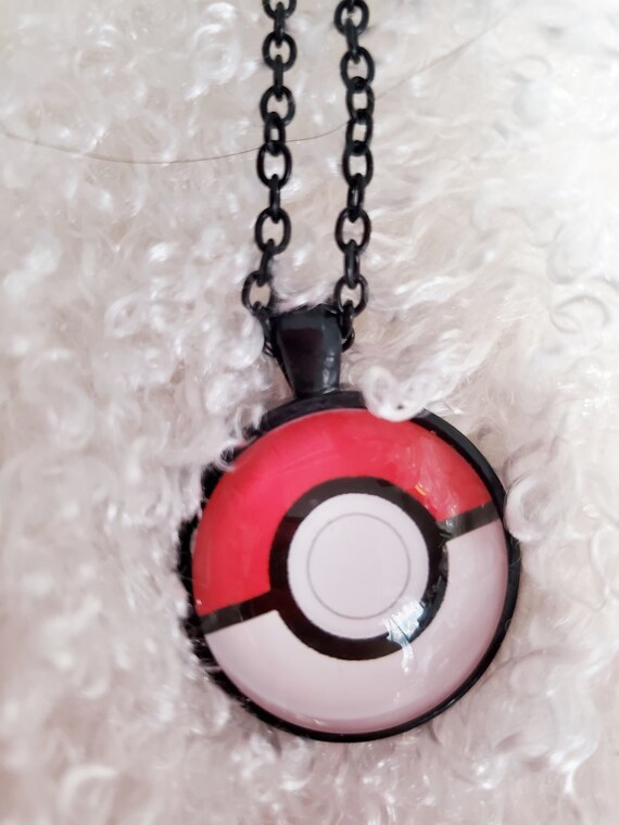 Pokemon Necklaces Ball Pendant 1990's Key Chain | Etsy