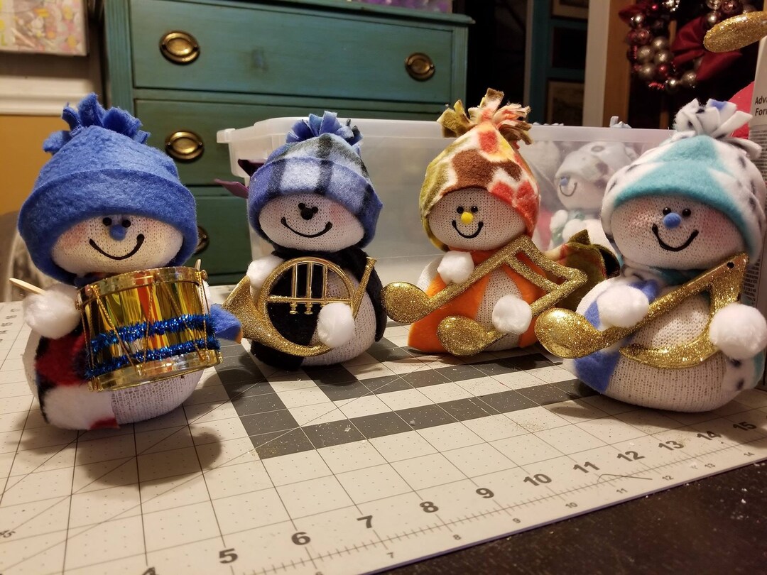 CUSTOM ORDERS FOR Members of the Band Snowman Sock People - Etsy
