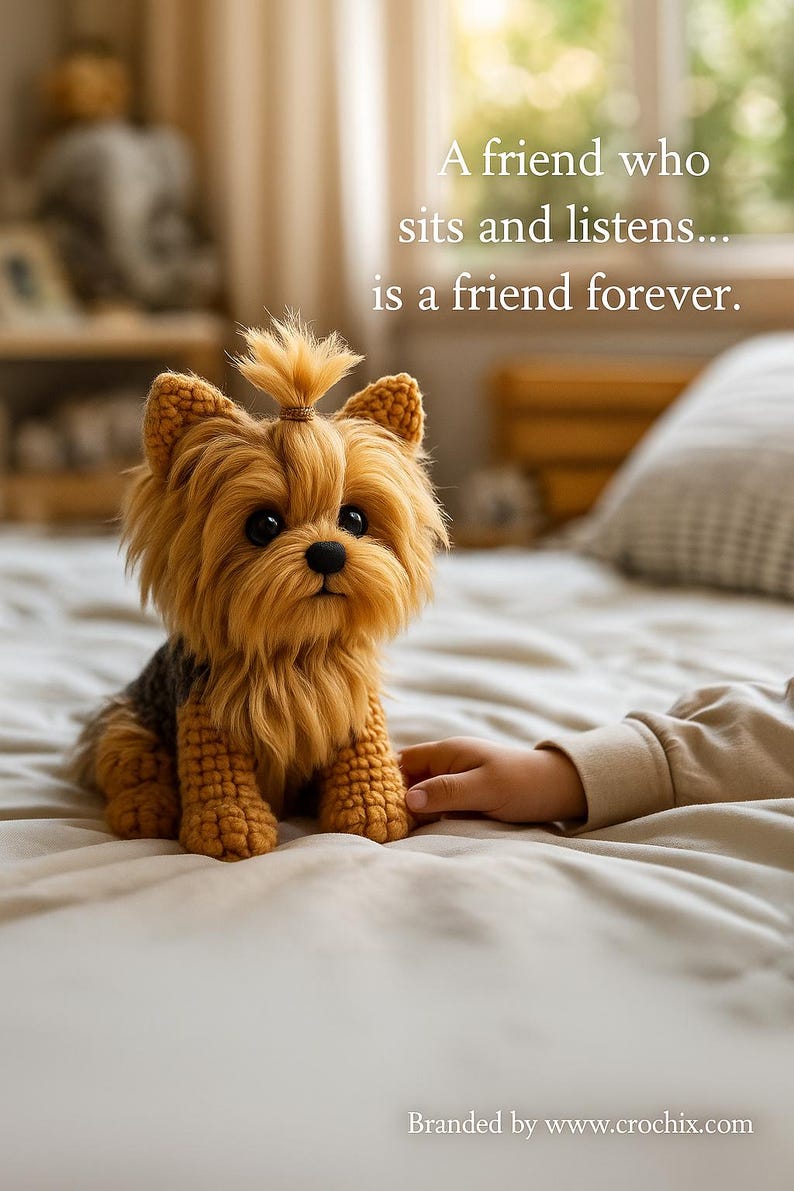 Barkie the Yorkie Amigurumi – Crochet Dog Toy (PDF in 5 Languages) - Etsy