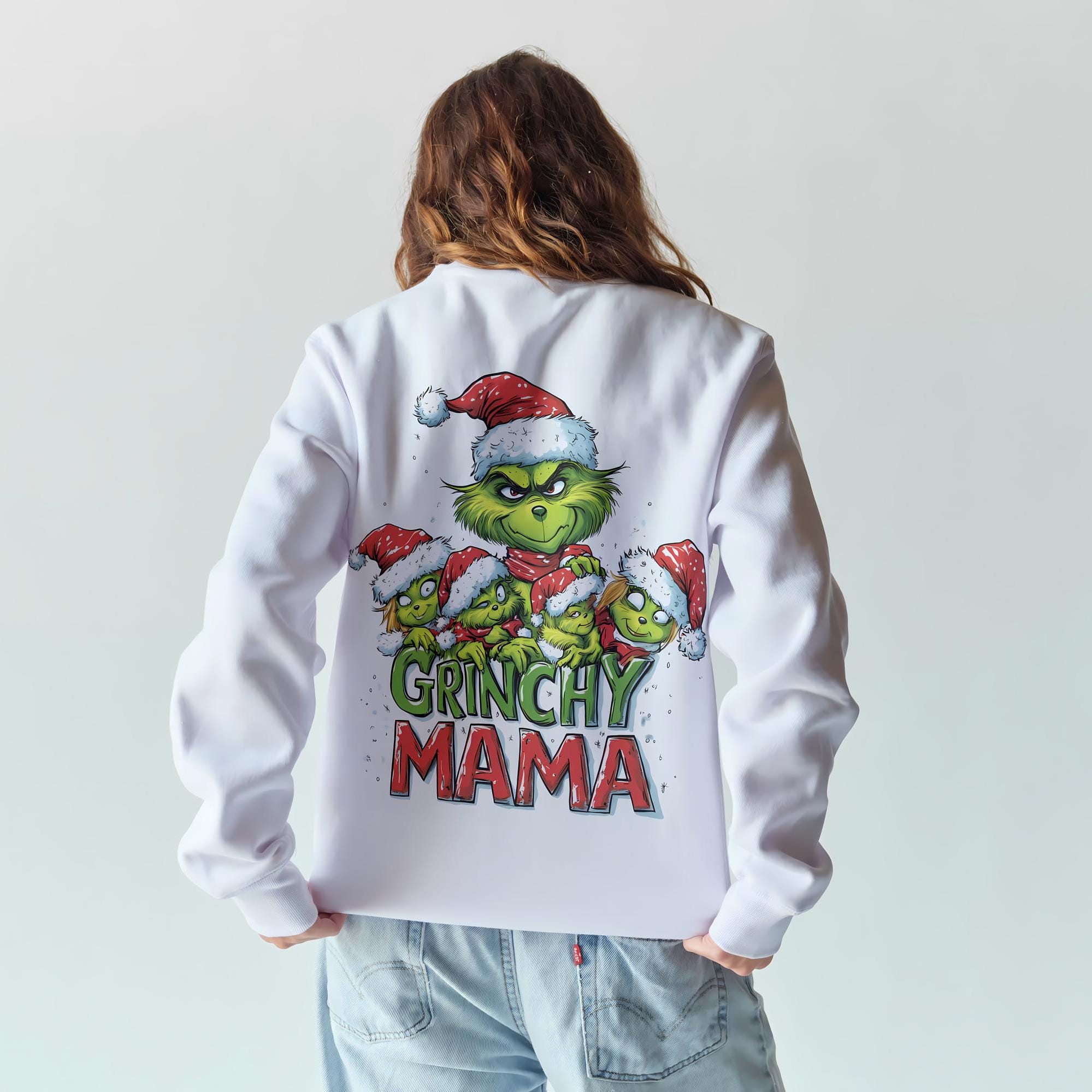 22 Grinchy Clipart Bundle - Cute Grinchy Characters, MAMA Grinchy ...