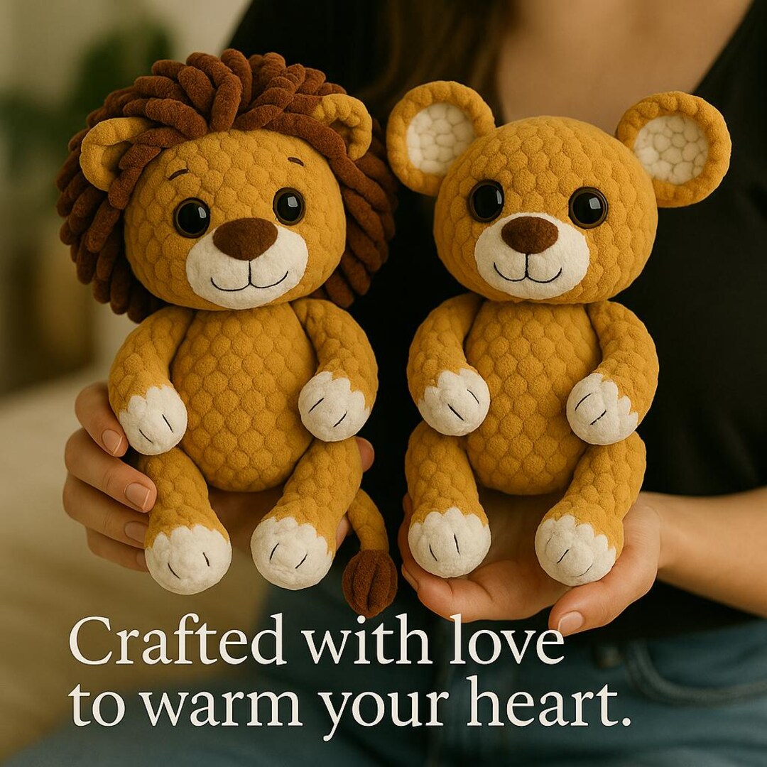Samiya & Samir Lion Cubs — Crochet PDF Pattern (5 Languages ...