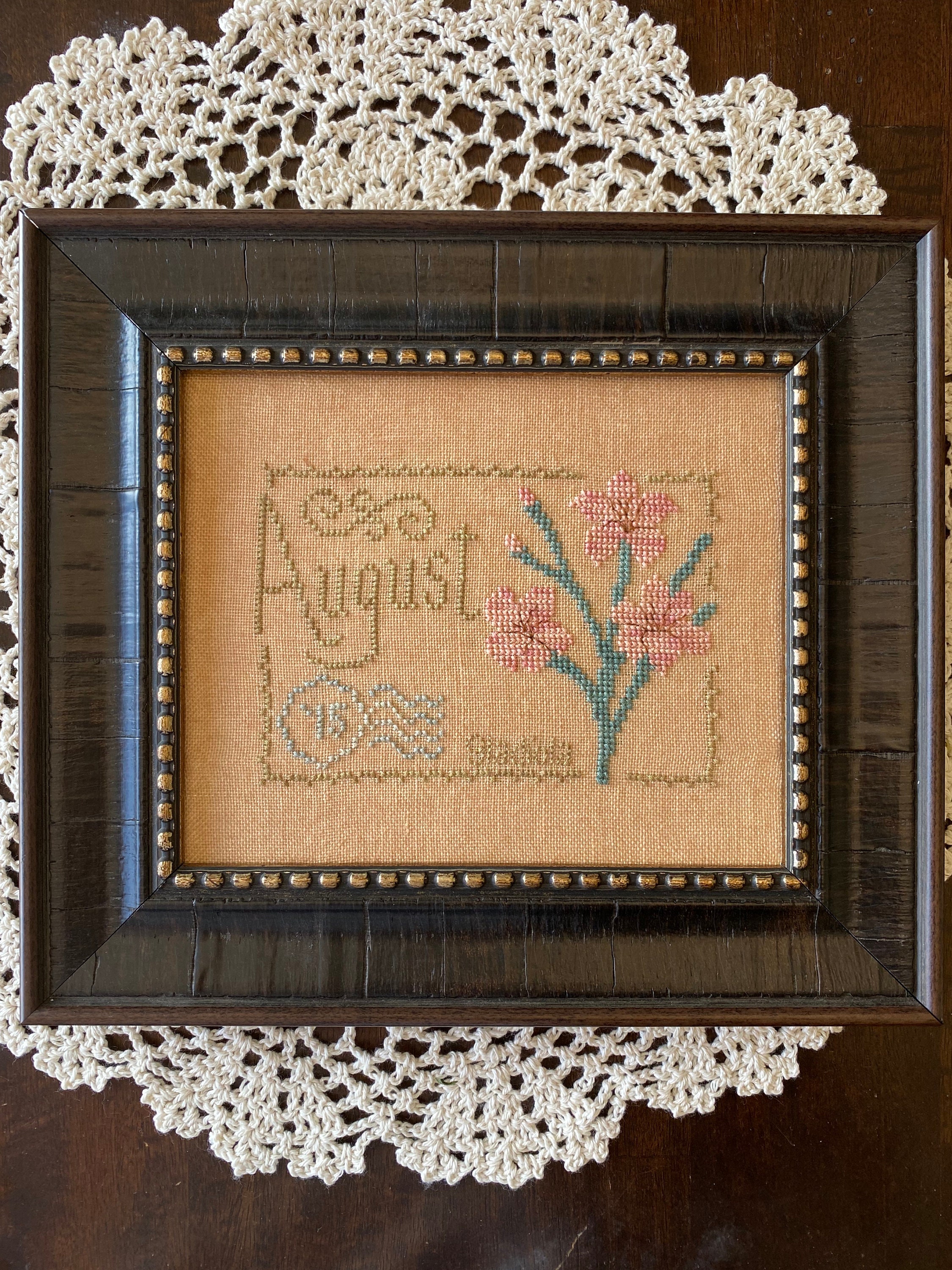 August Floral Postcard - Etsy