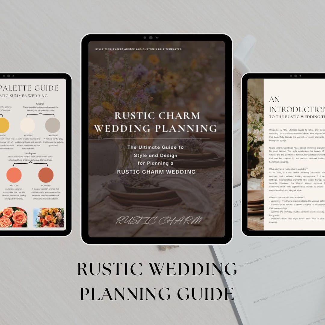 Rustic Wedding Handbook: Style & Design Guide (PDF Download) - Etsy