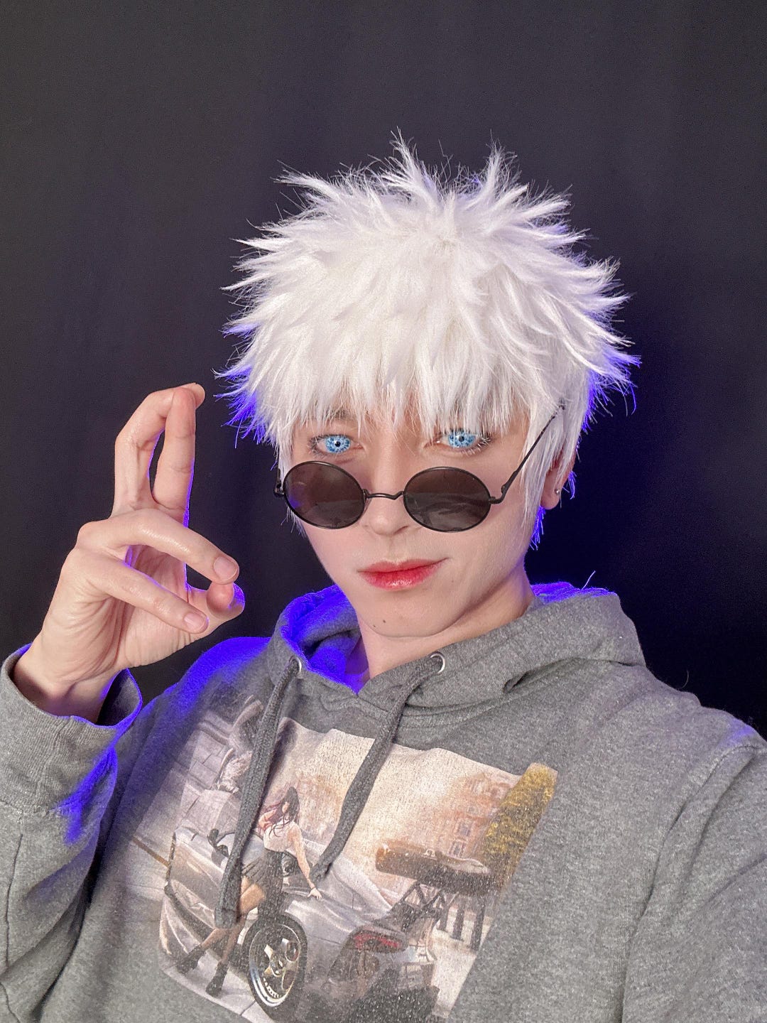 Gojo Cosplay Wig - Etsy