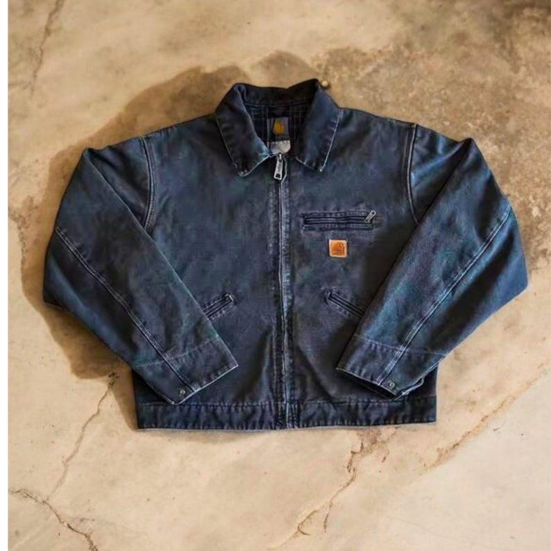 Carharttt J97 PTL Petrol Detroit Work Jacket Replica - Etsy