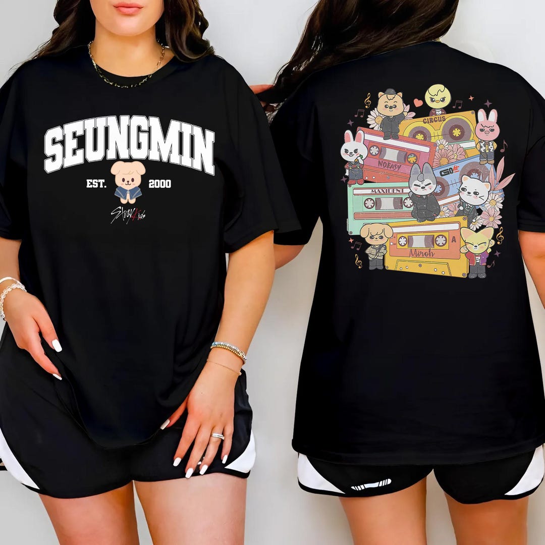 Stray Kids Members Chibi T-shirt, Stray Kids World Tour Shirt, SKZ ...