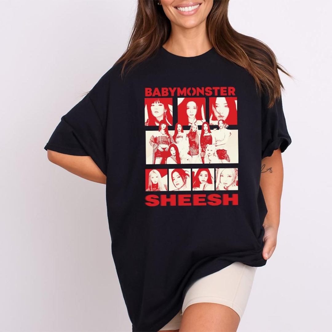 Babymonster Sheesh Shirt, Hello Monsters World Tour Shirt, Babymonster ...