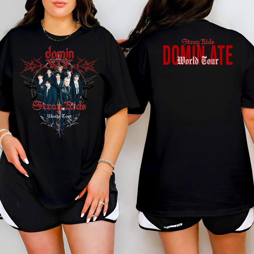 New Stray Kids Dominate World Tour US T-shirt, SKZ Merch, Stray Kids ...