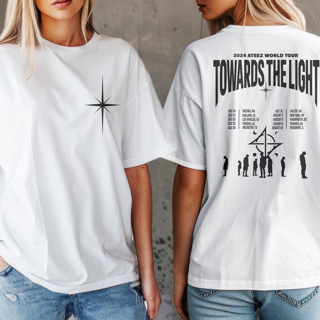 Ateez Shirt, Ateez Towards the Light Will to Power World Tour Shirt ...