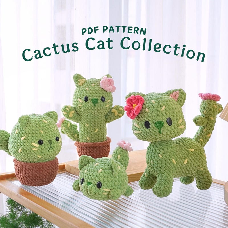 Cat Cactus - Etsy