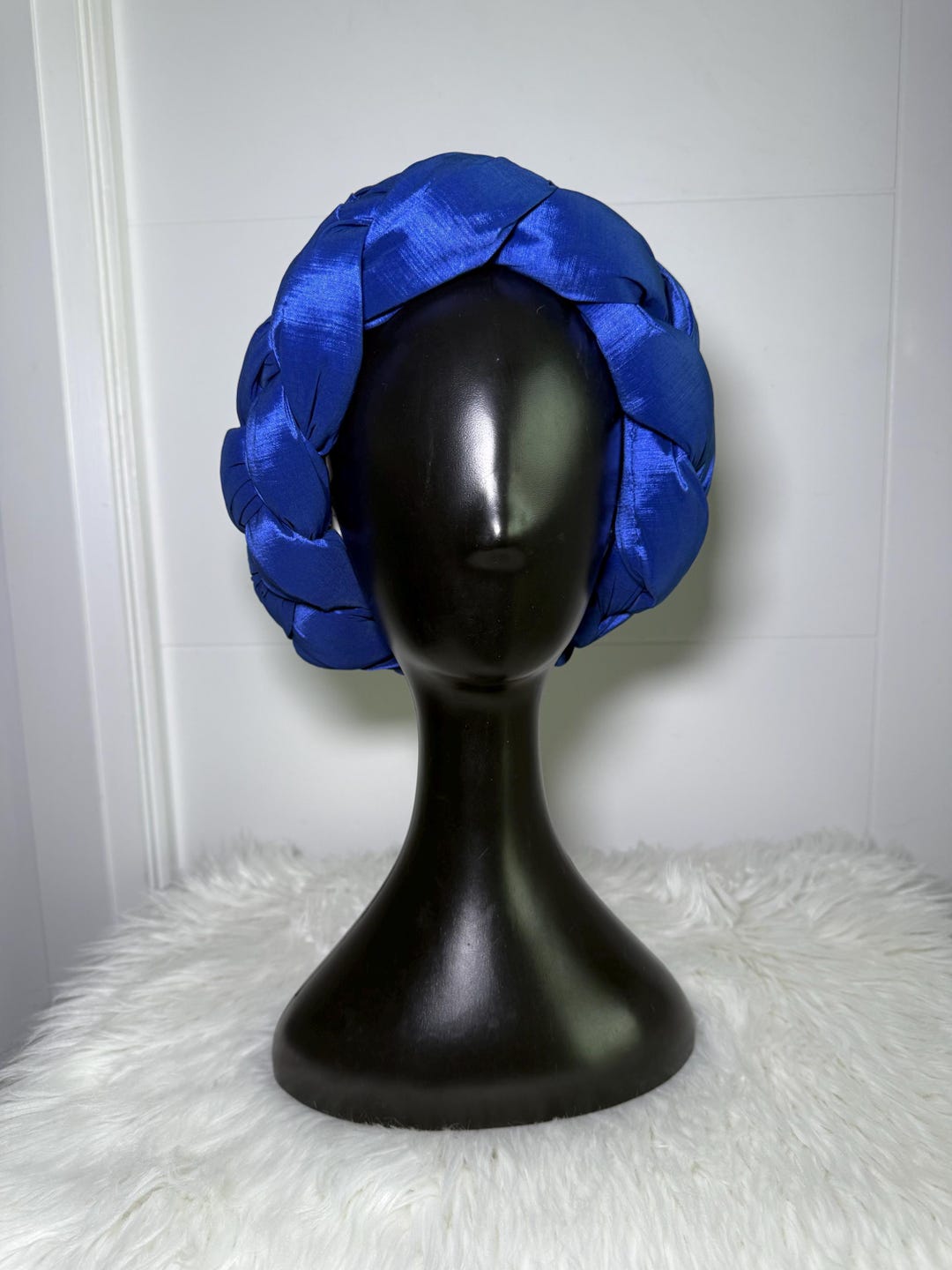Royal Blue Plaited Headband: African Fashion Head Wrap - Etsy