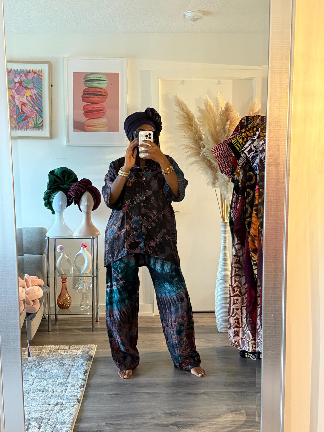 Adire Two Piece Set African Fashion - Etsy