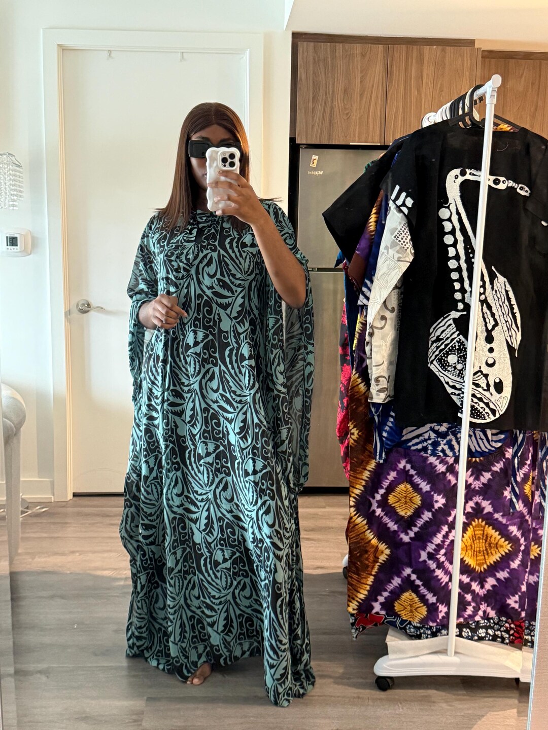 Transparent Chiffon Maxi Vacation Bubu African Fashion Dress Kaftan ...