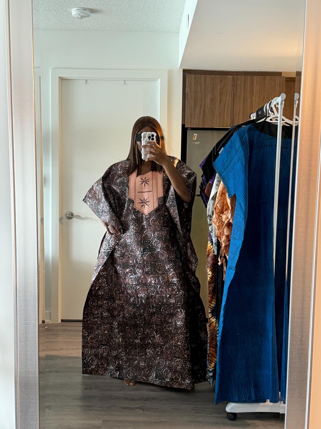Brown Kampala Bubu Kaftan Agbada Boubou Maxi Dress / Eid Dress ...