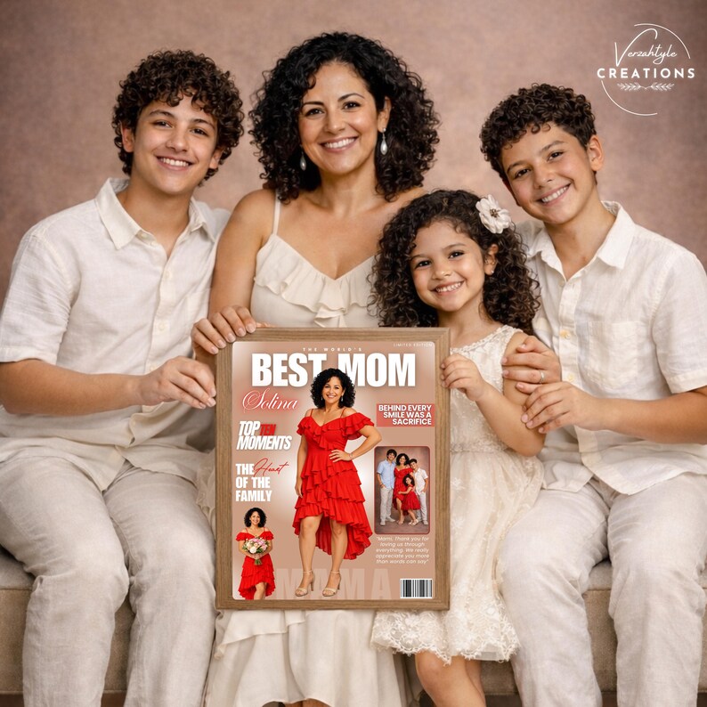 Editable Mother's Day Magazine Cover Template, Canva Design (digital ...