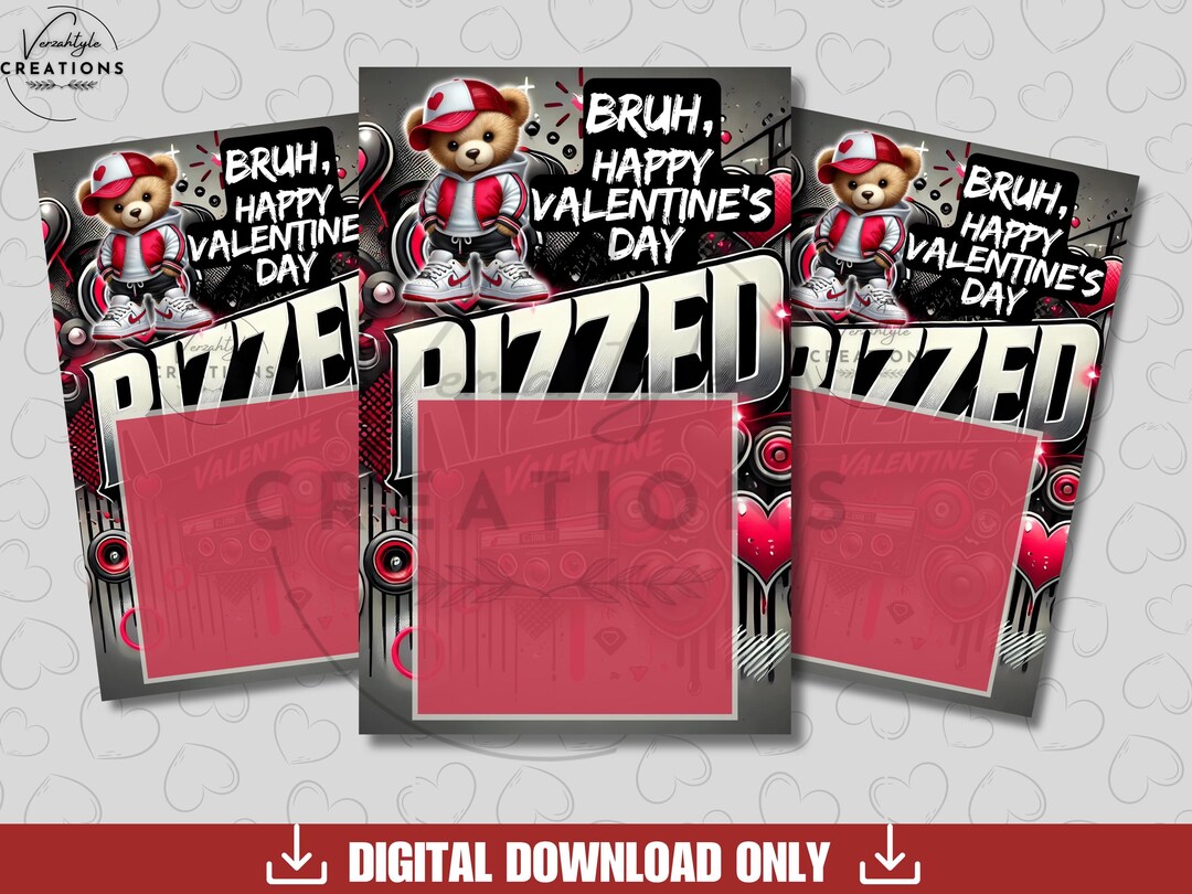 Rizz Valentine's Treat Card: Kid's Slang, Jumbo Size (digital Download ...