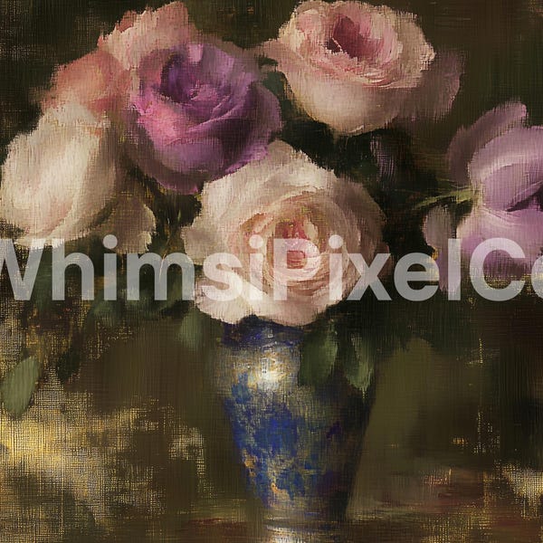 Impressionist Roses - Etsy