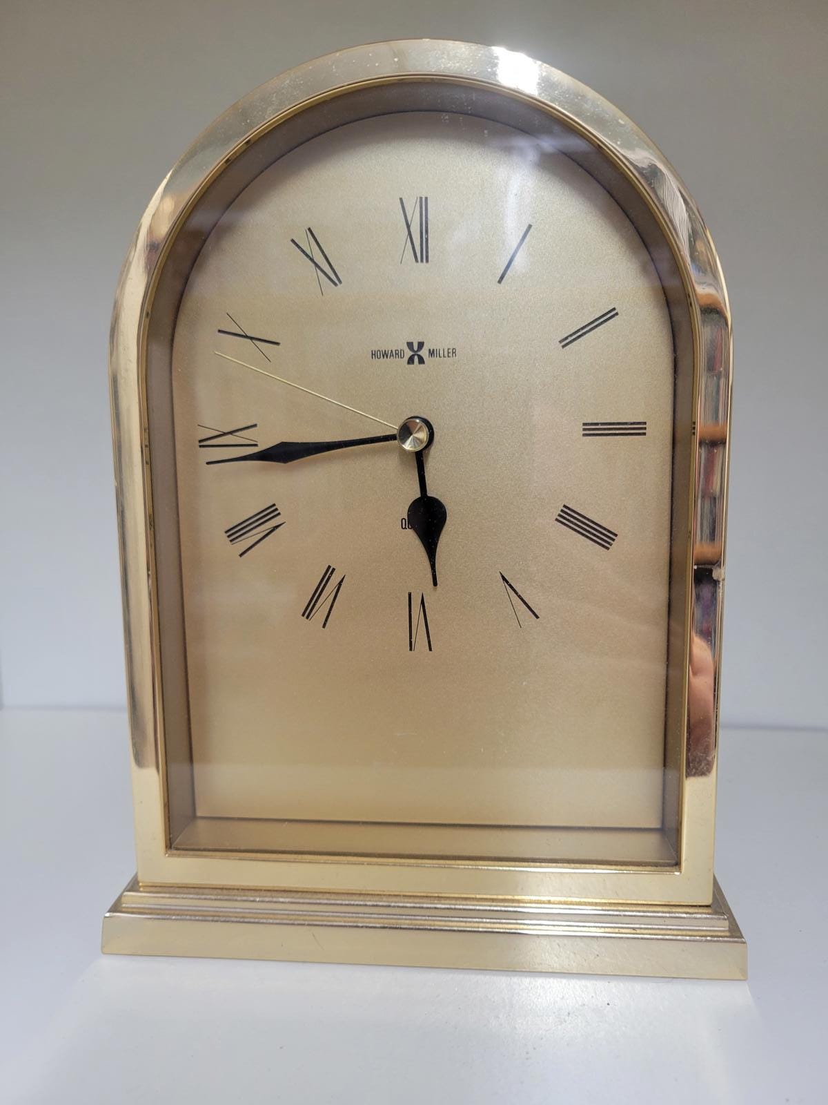 Elegant Gold Arch Desk Clock by Howard Miller - Etsy
