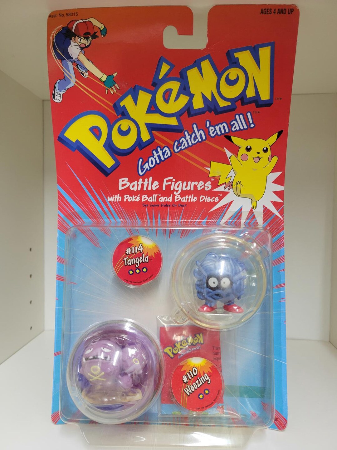 Pokémon Battle Figures Set With Poké Ball - Tangela & Weezing - Etsy