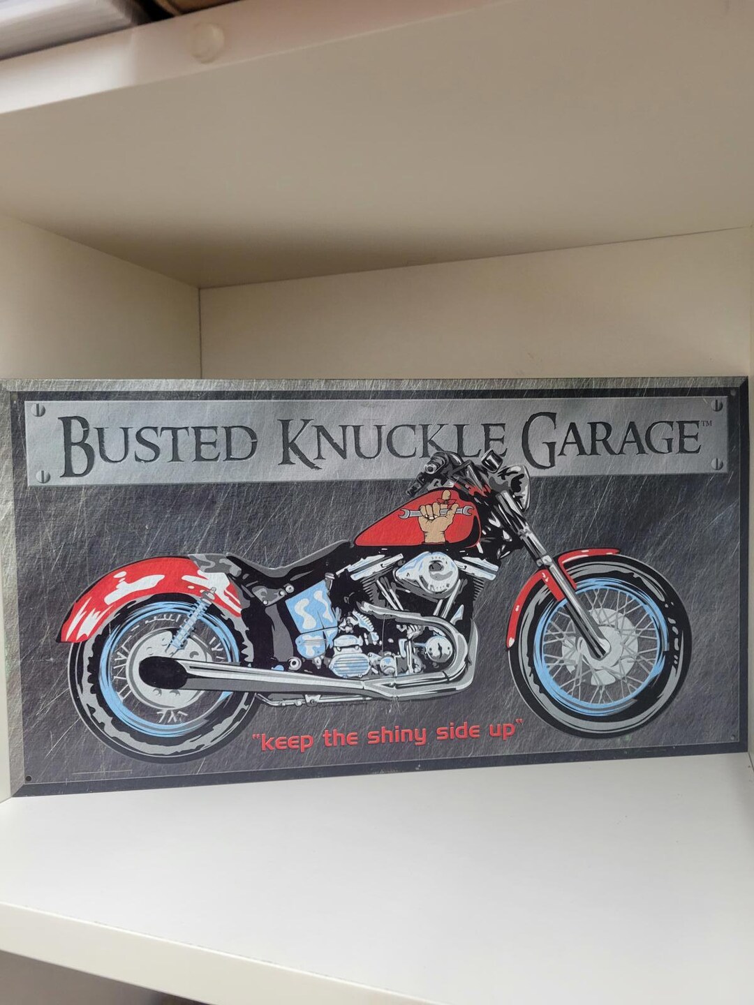 Busted Knuckle Garage Vintage Motorcycle Sign - Etsy