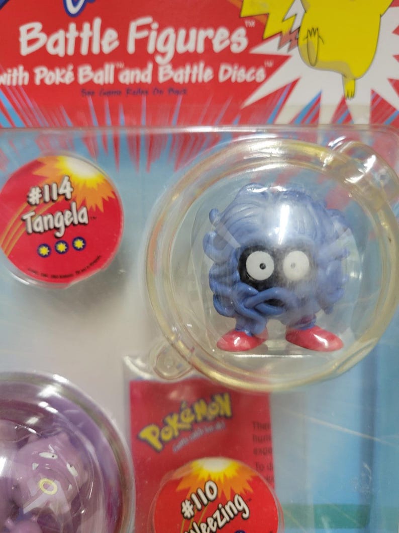 Pokémon Battle Figures Set With Poké Ball - Tangela & Weezing - Etsy