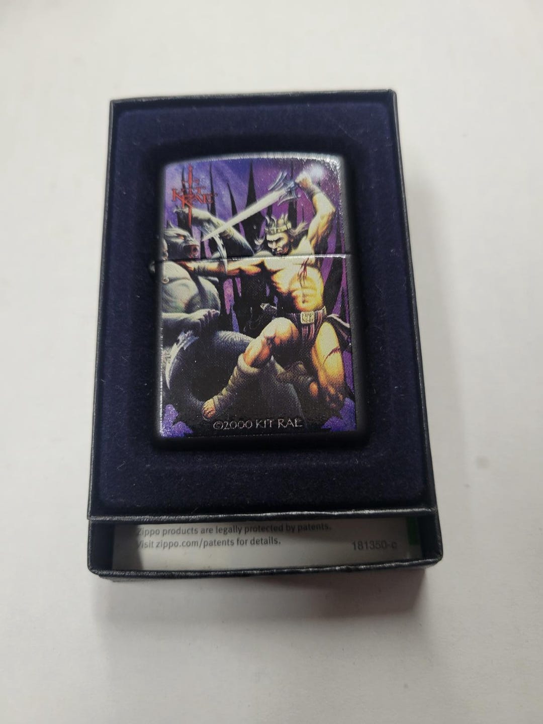 Zippo Lighter With Artwork - Legendary Sword Master - Etsy