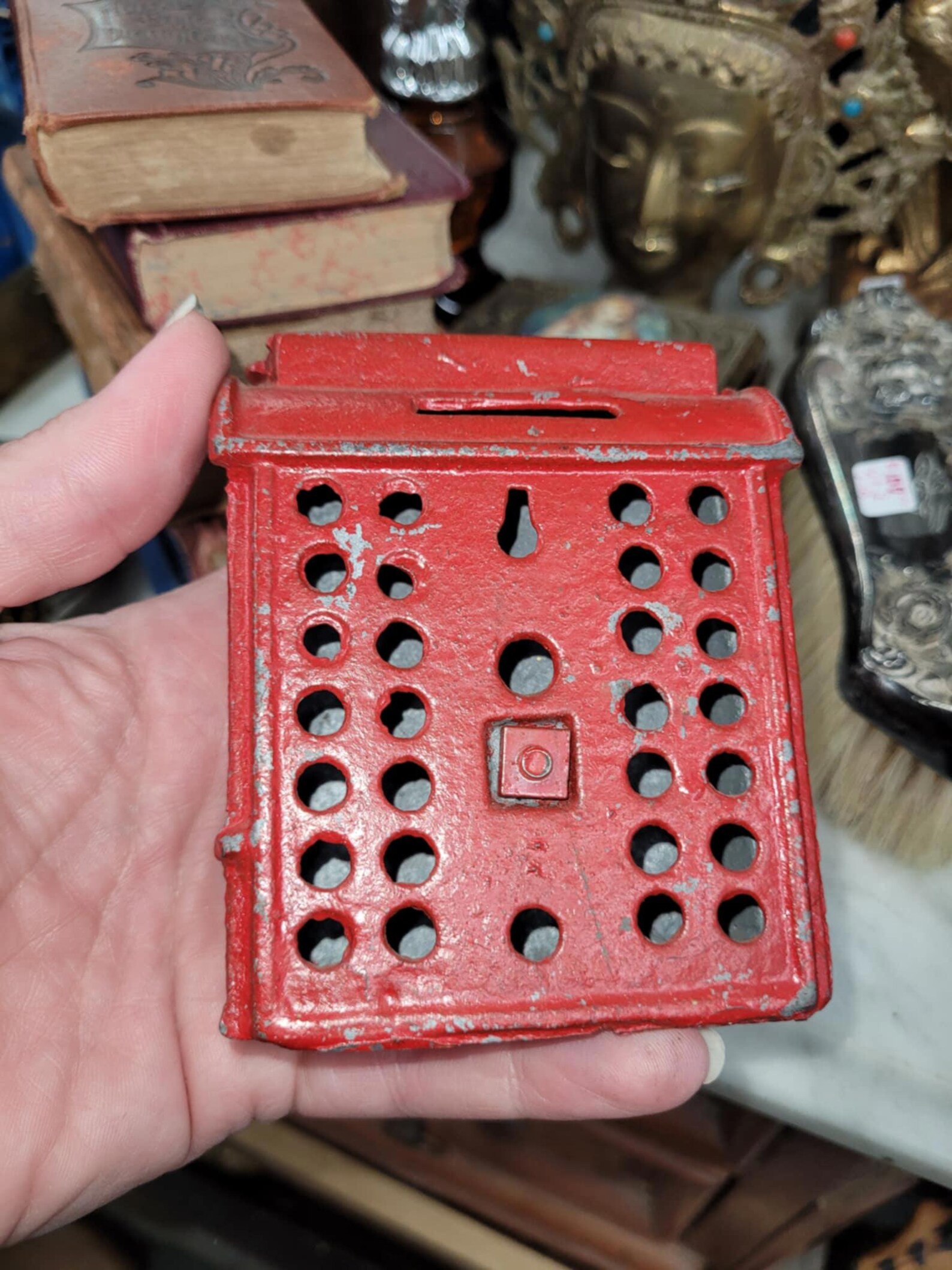 1930's Red Mailbox Bank - Pull Down Letters Design - Etsy