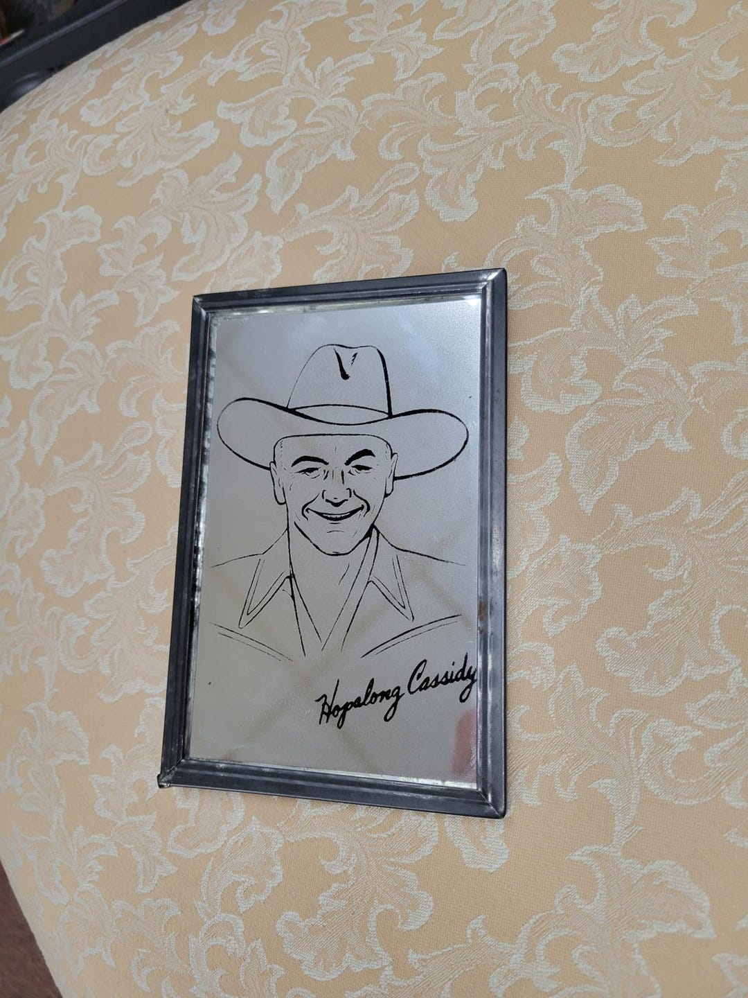 Framed Drawing of Hopalong Cassidy - Etsy