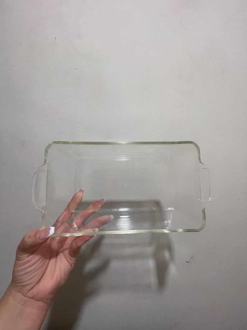 Vintage 1940s PYREX Clear Glass 212 Bread Meat Loaf Pan With Handles - Etsy
