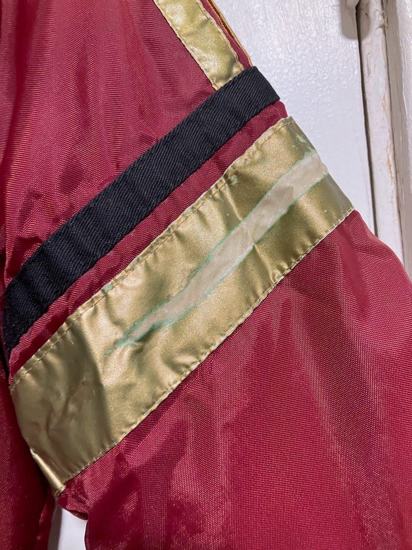 Vintage Small Honda Goldwing Racing Bike Car Bomber Maroon Jacket 1980s ...