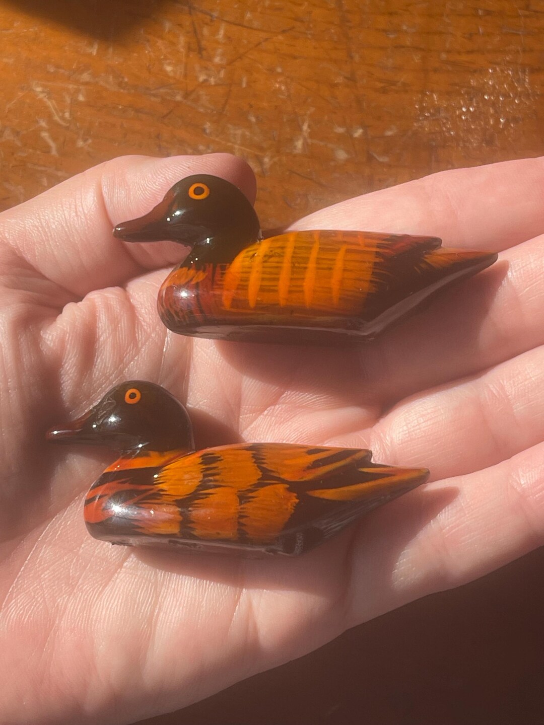 Vintage Set of 2 Kojo Japan Lacquerware Hand Painted Ducks Chopstick ...