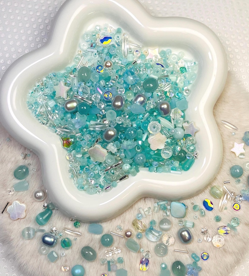 Fresh Mint Bead Soup Mix 1–8mm | Pure Mint Beads for DIY Jewelry ...