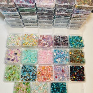 100g Bead Box With Charm | One-of-a-kind Mixed Bead Soup for DIY ...